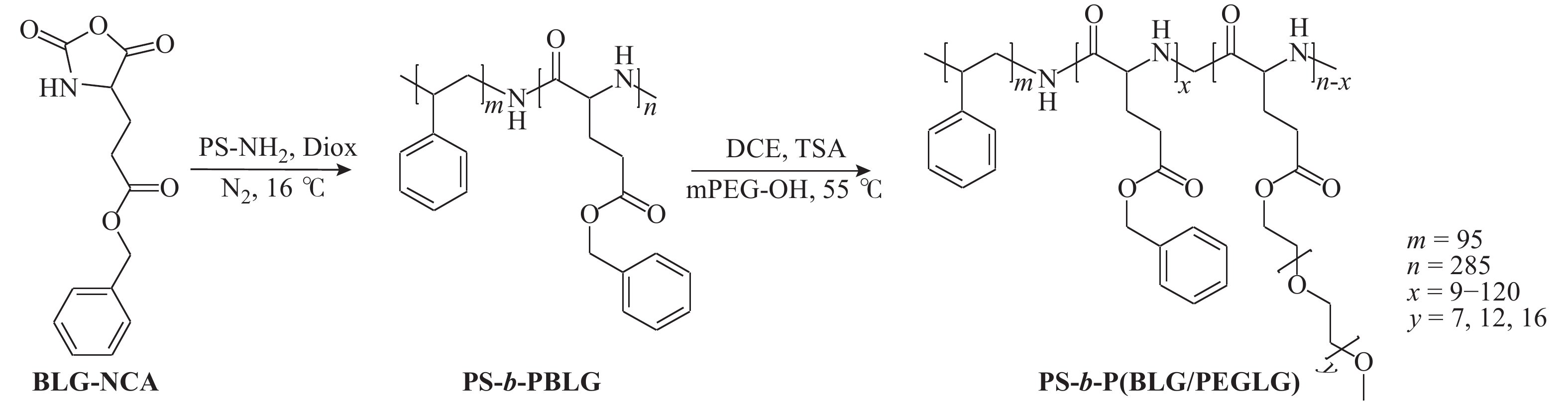 含有刚性聚肽亲溶剂链段的共聚物自组装行为